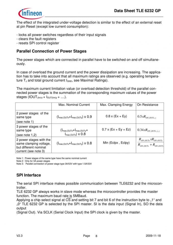 TLE6232GP datasheet page 8