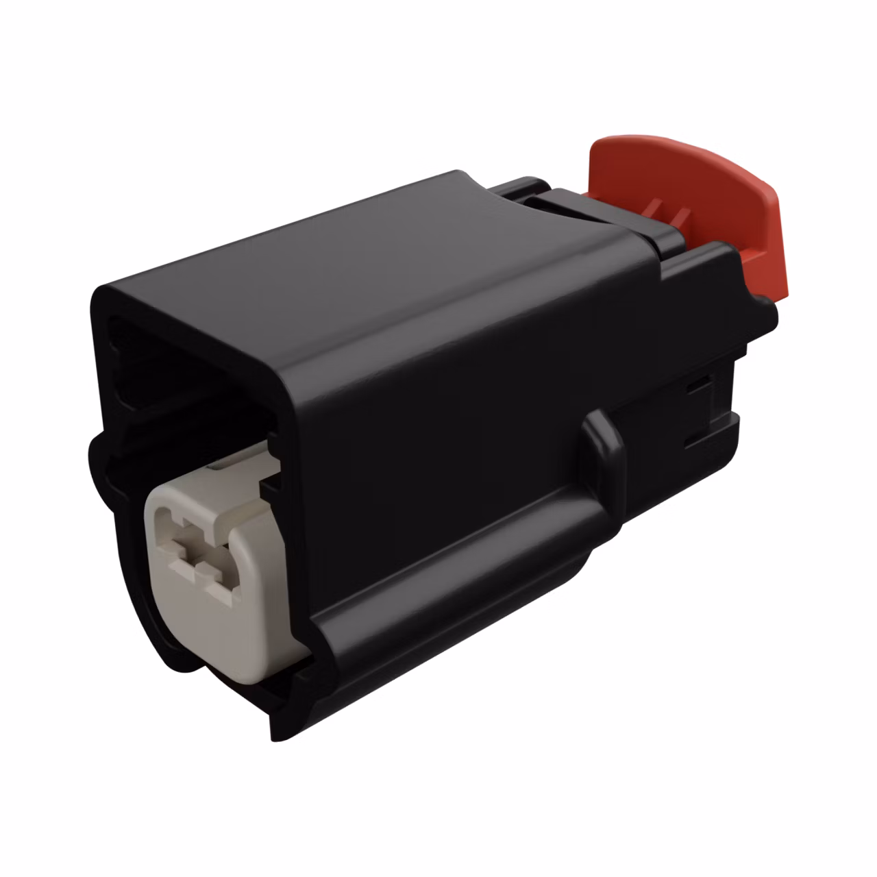 2.54mm MX64 Sealed Single Row Crimp Housing, GET Terminal, Black, 2 Circuits, Key C, with CPA Lock for sale
