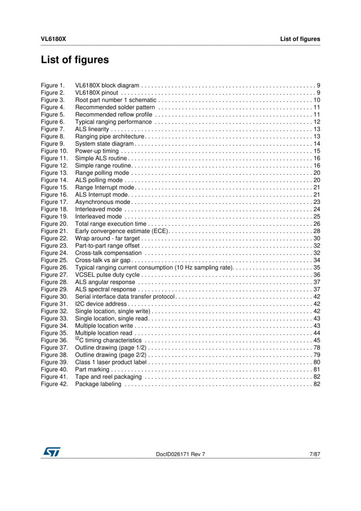VL6180X datasheet page 7
