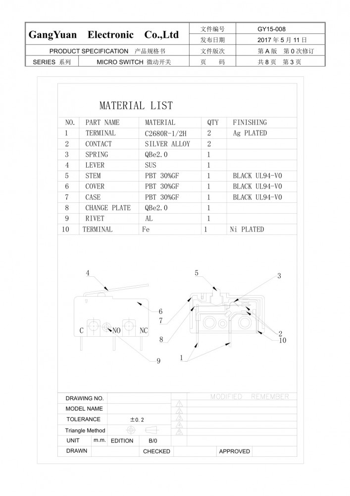G15-10SN01-60-08 specification page 4