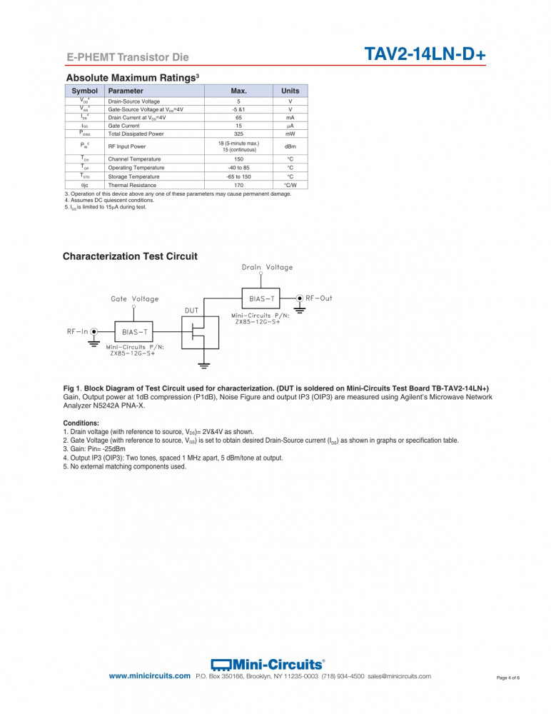 TAV2-14LN-DG+ technical document page 4