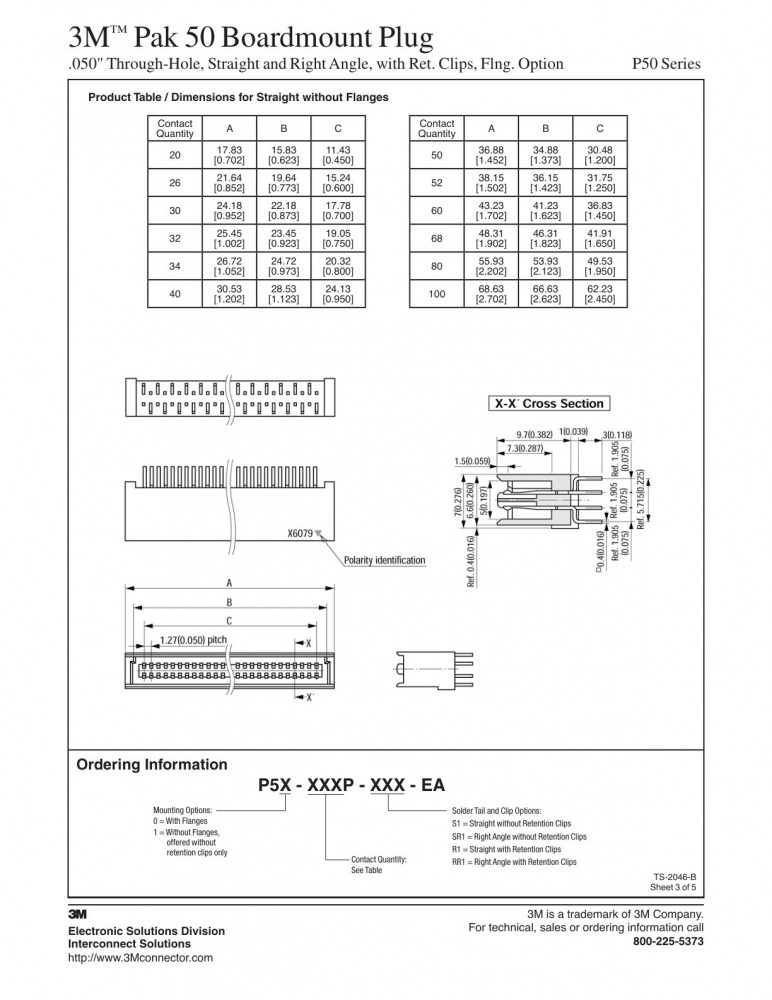 3M P50-034P-R1-EA technical document page 3