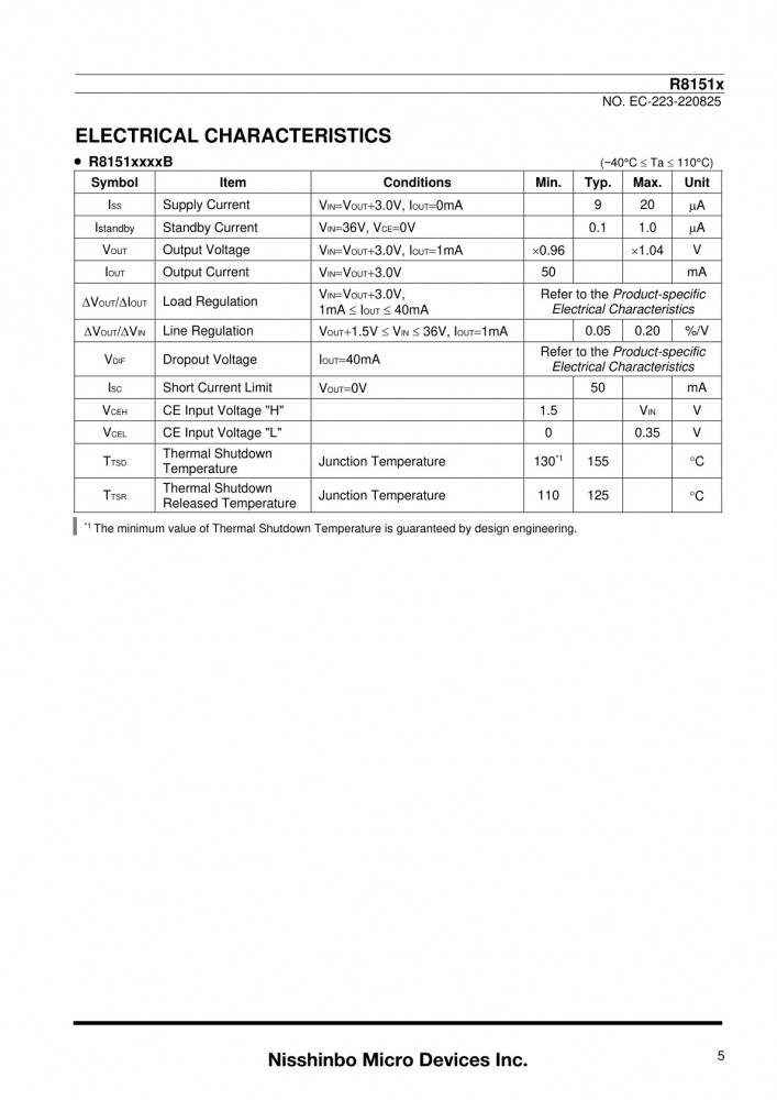 R8151 datasheet page 5