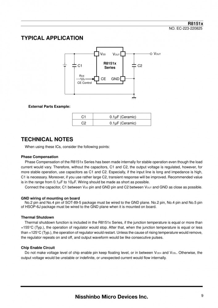 R8151 datasheet page 9