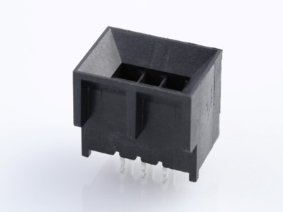 Micro-Fit BMI Header, Dual Row, Vertical, with PCB Polarizing Peg, 6 Circuits, 5.08µm Tin (Sn) Plating, Kinked Tails for sale