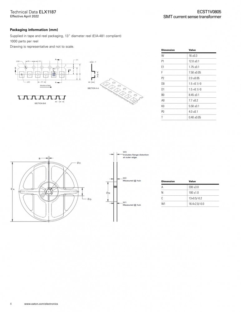 ECST1V0805 datasheet page 4