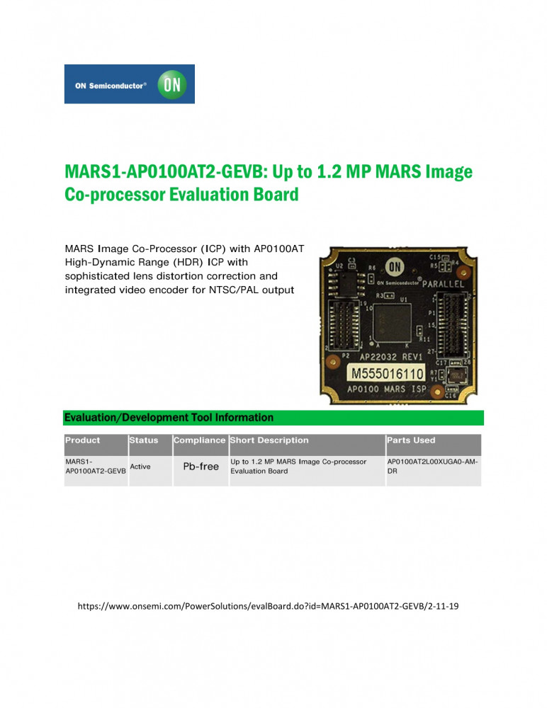 MARS1-AP0100AT2-GEVB technical document preview