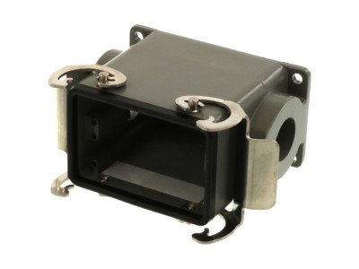 Heavy-Duty Standard (STD) Double Lever Surface Mount Housing, Die-cast Aluminum, with 2 Levers, with Gasket, Size 32A «66x40», M32 Thread, Grey for sale