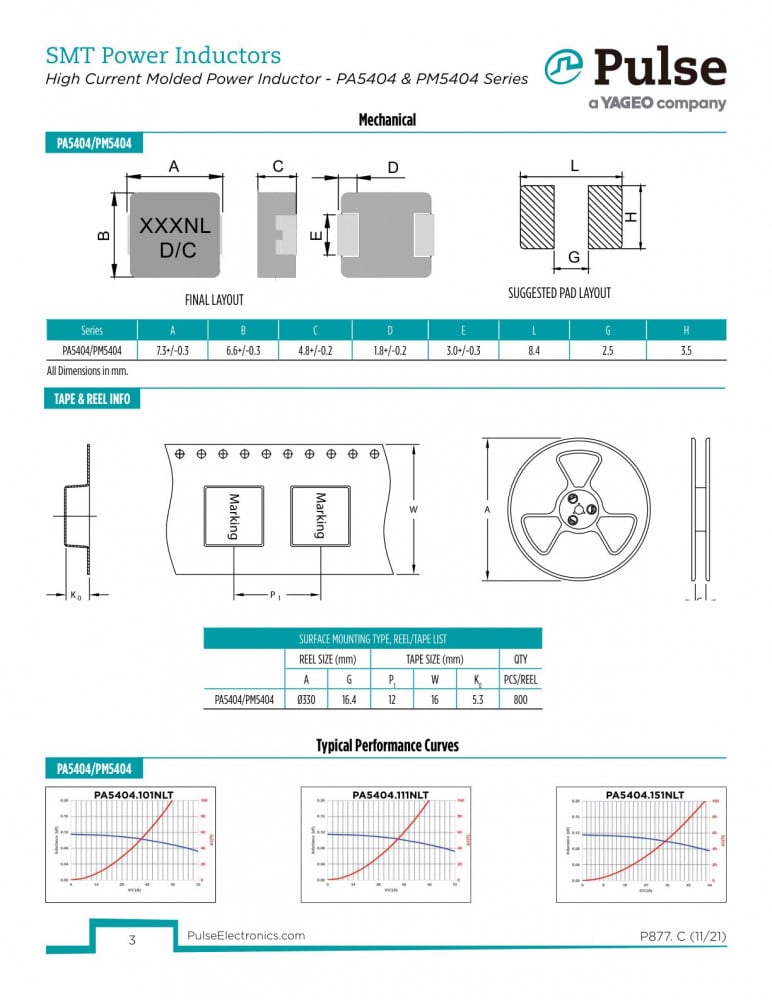 PA5404 technical document page 3
