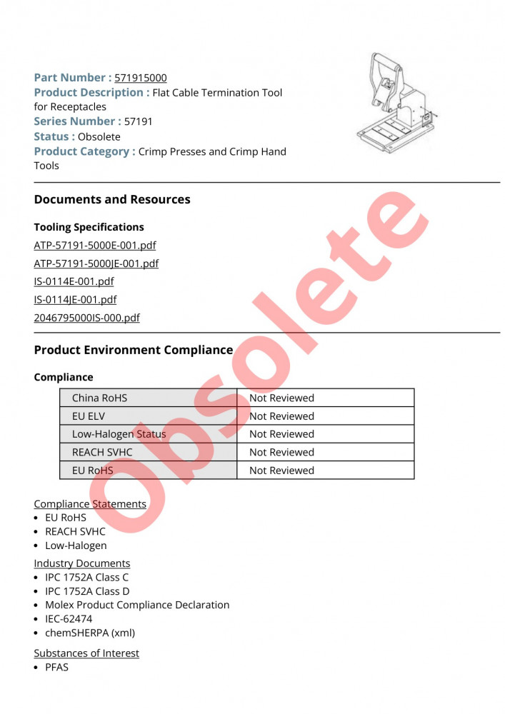Molex 571915000 technical document image 1