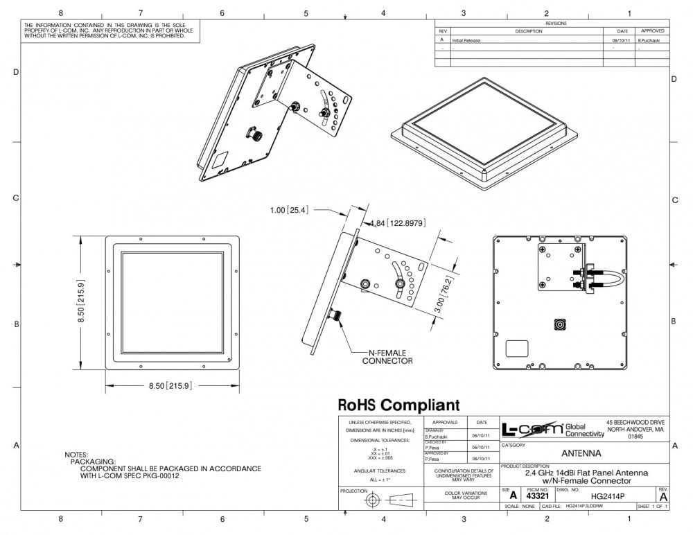 HG2414P technical document page