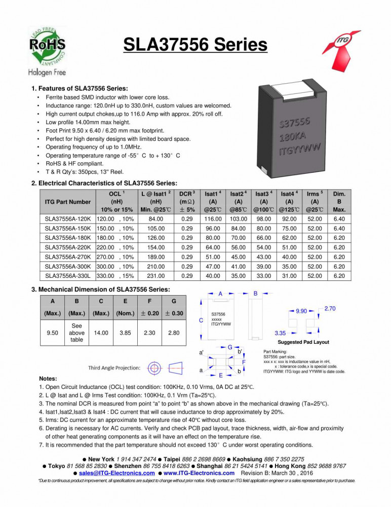 SLA37556 technical document, page 1