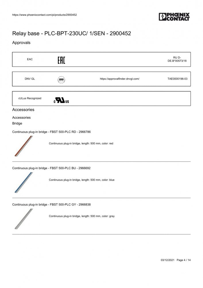 Phoenix Contact 2900452 documentation page 4