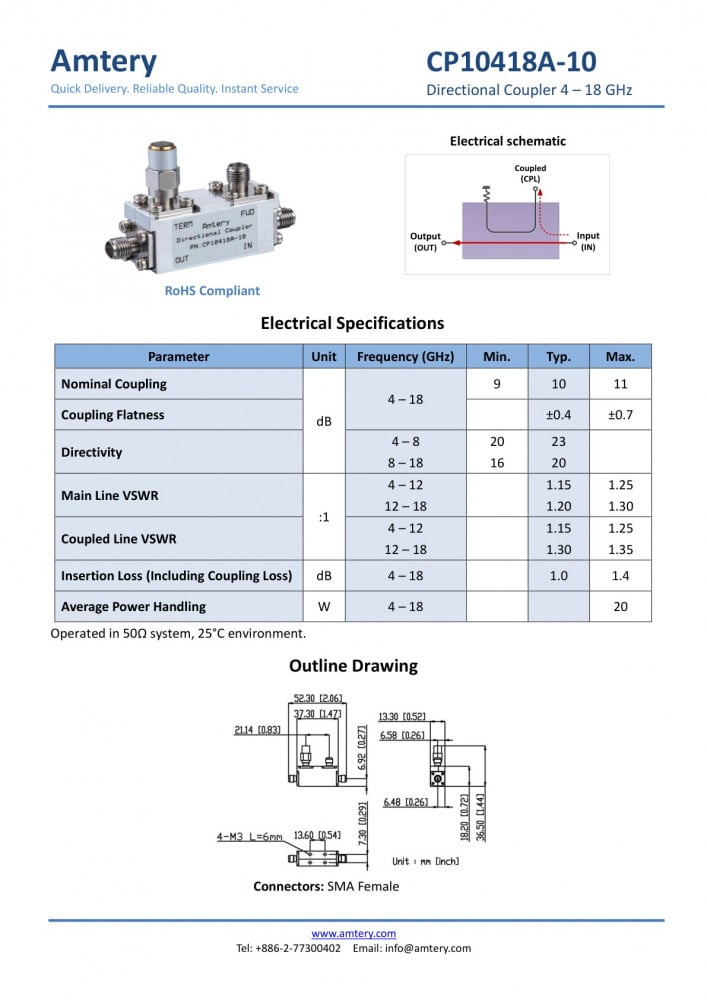 CP10418A-10 datasheet page 1