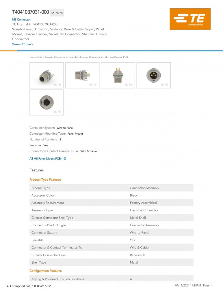 T4041037031-000 technical document page 1