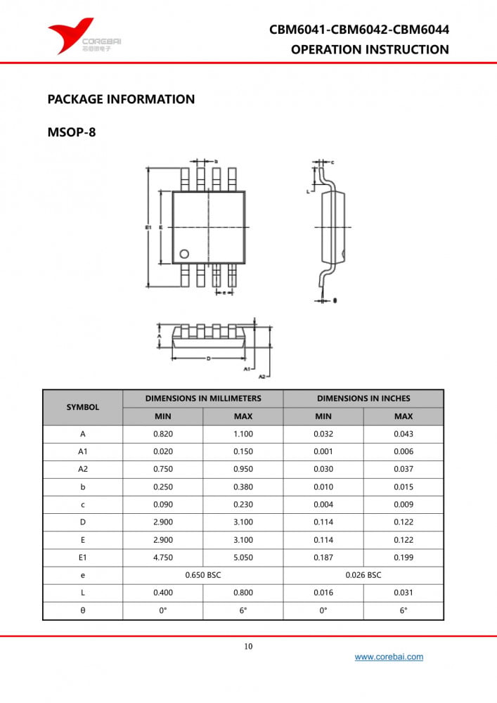 CBM6041AST5 datasheet page 10