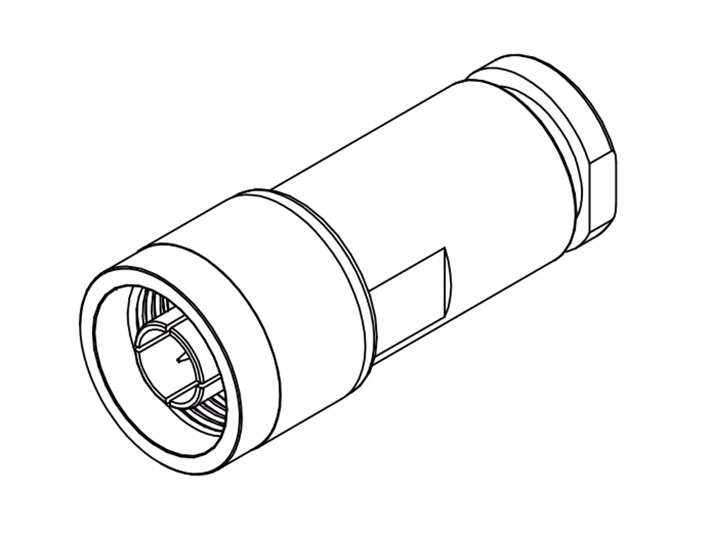 Precision Test Connector, 27 GHz SMA PCB Jack Receptacle, 2-Hole Flange Mount, Solderless Compression Contact, with 2 Screws 3.18mm, Tray, 50 Ohms