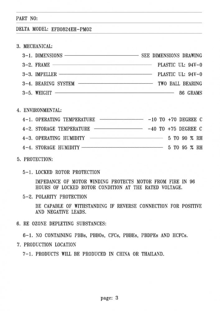 DELTA EFB0824EH specification page 4