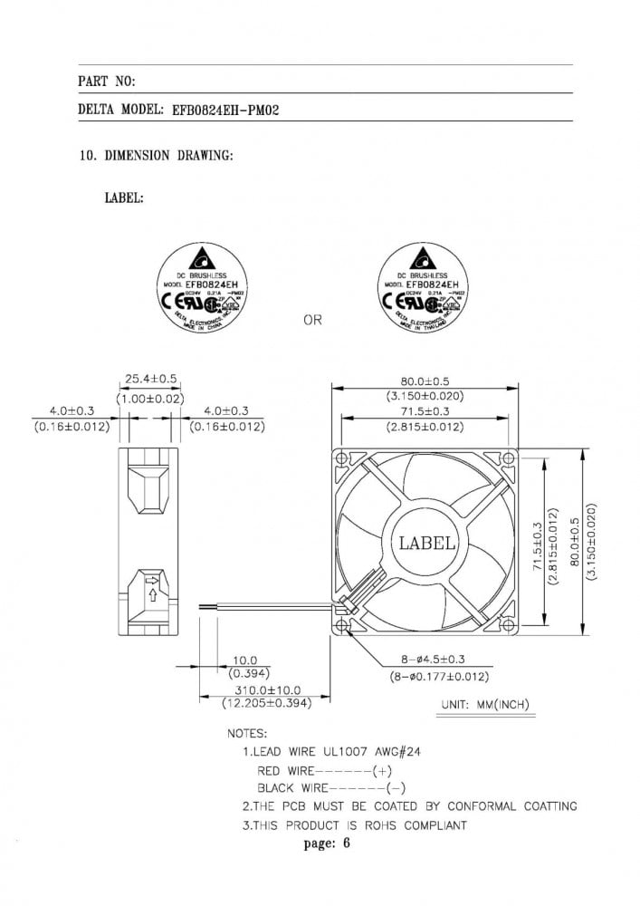 DELTA EFB0824EH specification page 7