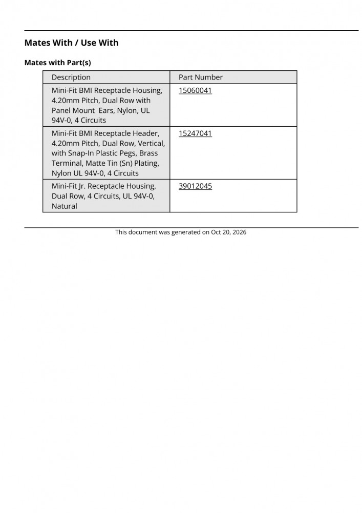 MOLEX 438101002 product document, page 4