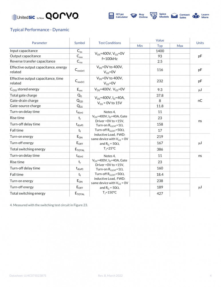 UJ4C075023B7S datasheet page 4