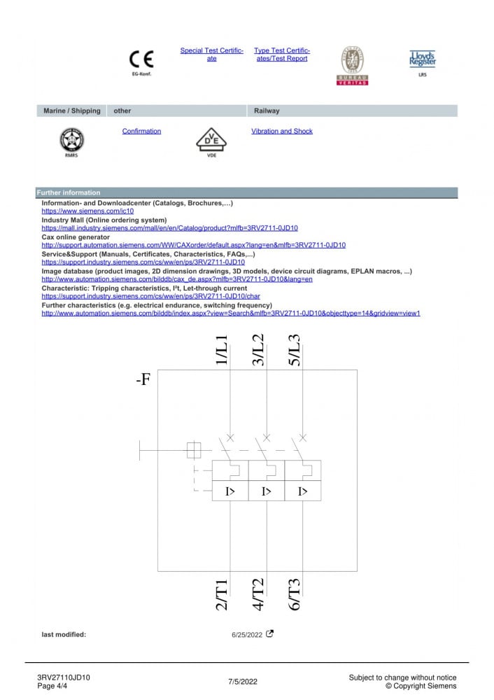 3RV27110JD10 datasheet page 4