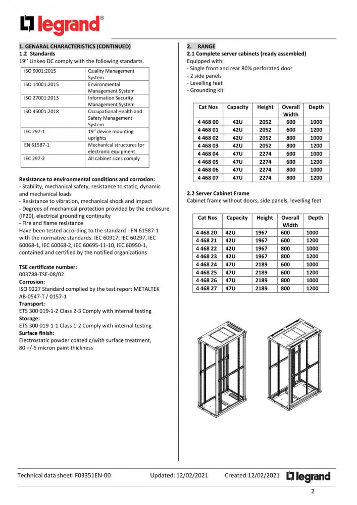 Legrand Linkeo DC documentation page 2