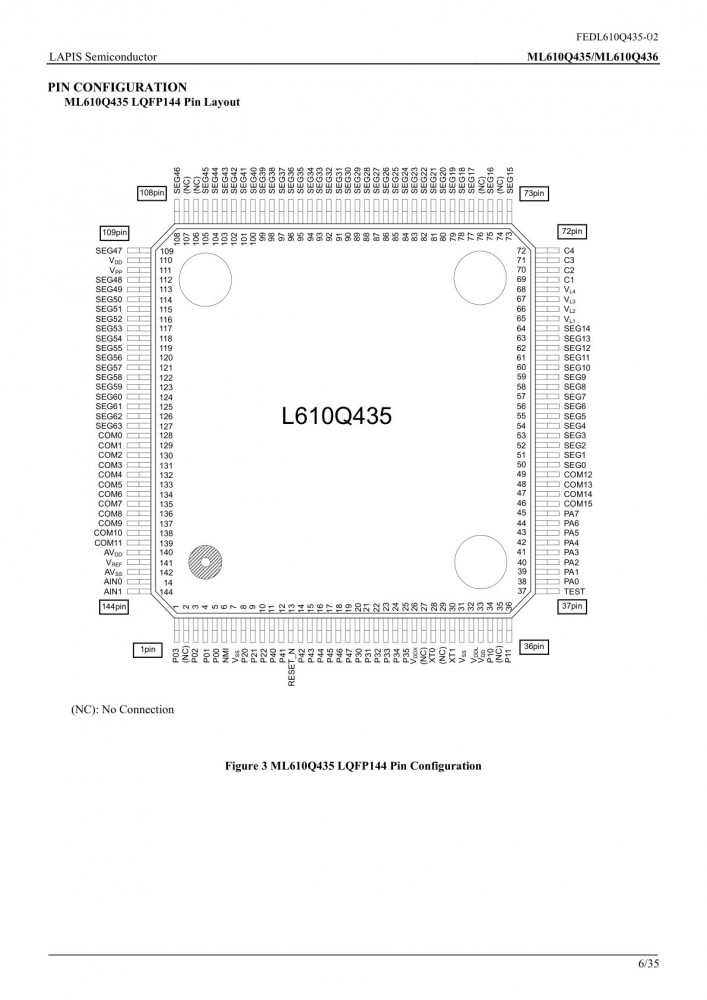 ML610Q436A documentation page 6