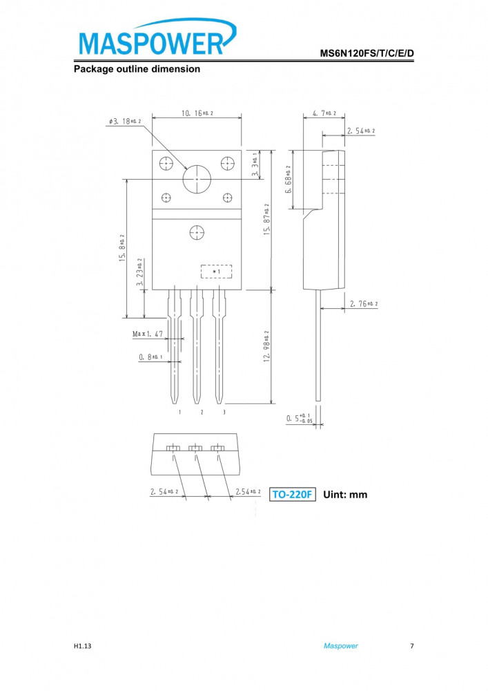 MS6N120FC datasheet page 7