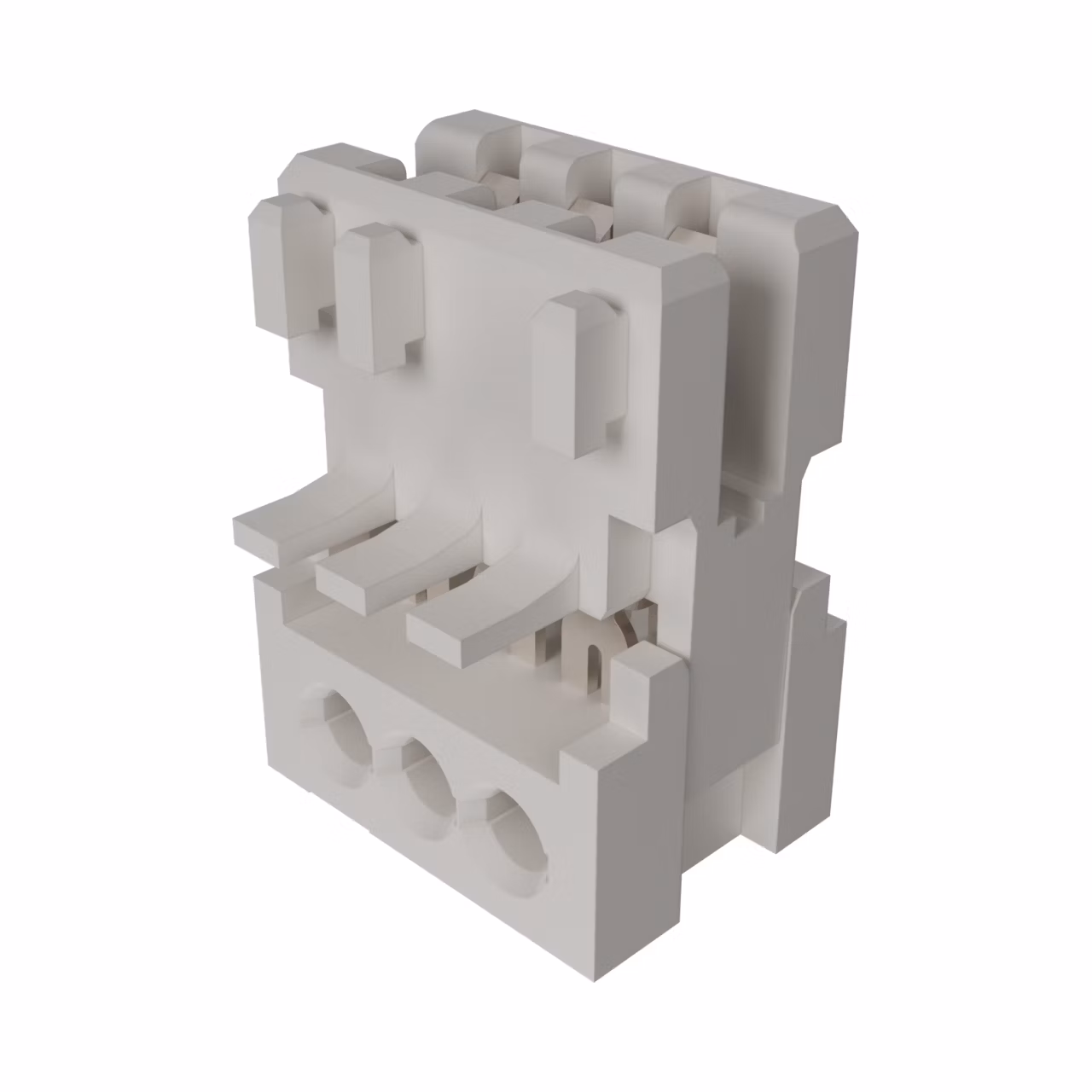 Appli-Mate RAST 2.5 Female Connector, 2.50mm Pitch, 3 Circuits, Positions C Removed, Open Endwalls for sale