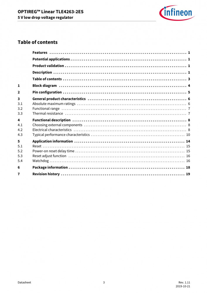 TLE4263-2ES datasheet page 3