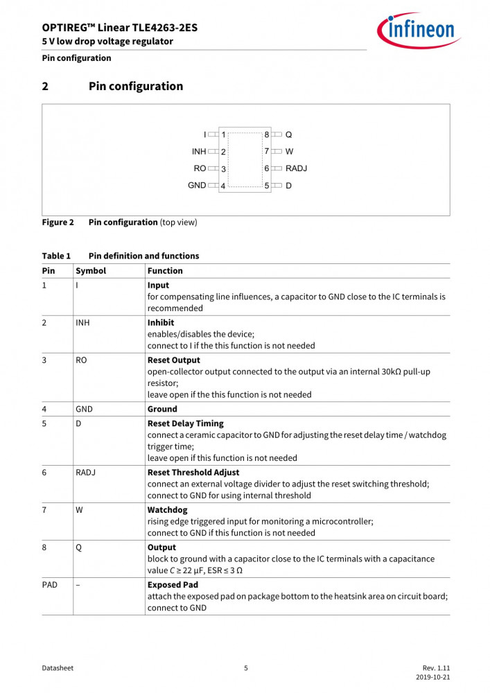 TLE4263-2ES datasheet page 5