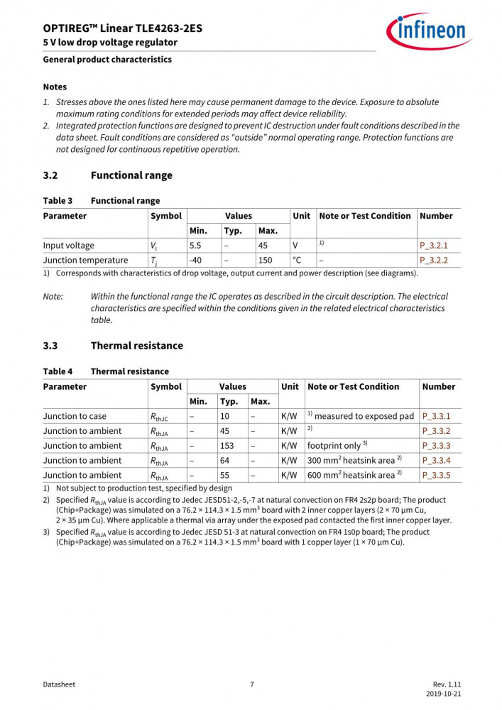 TLE4263-2ES datasheet page 7