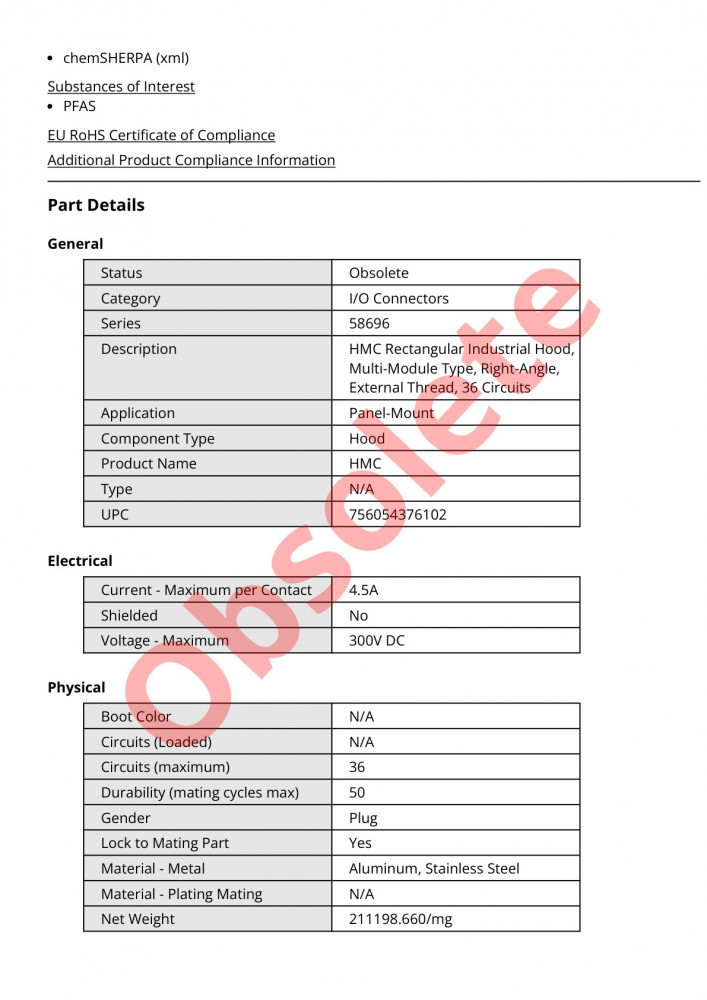 MOLEX 586961010 technical document page 2