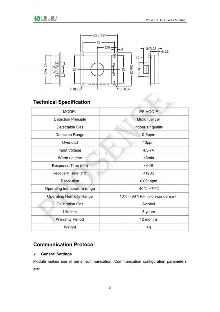 PS-VOC-E technical document page 3