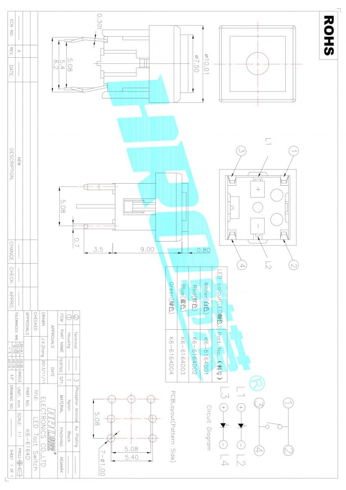 K6-6164D02 technical document preview