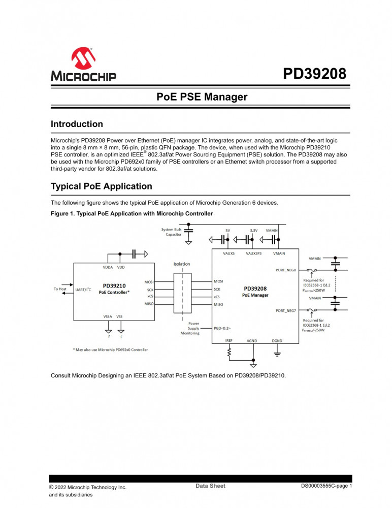 PD39208 datasheet page 1
