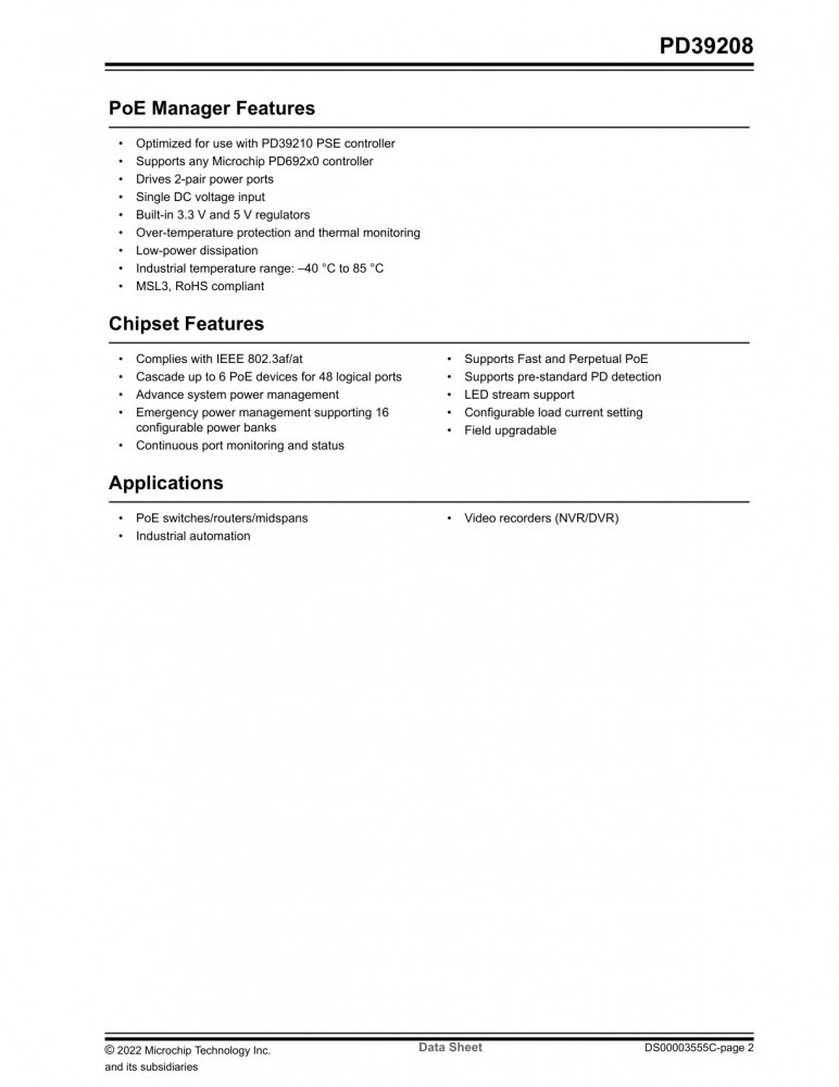 PD39208 datasheet page 2