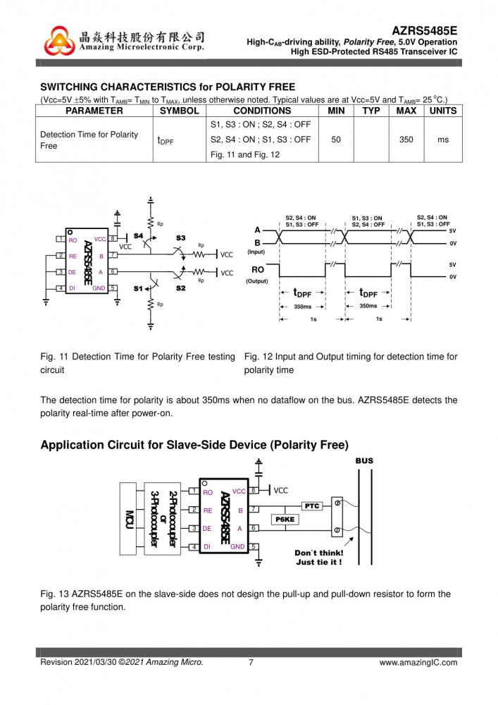 AZRS5485E technical document page 7