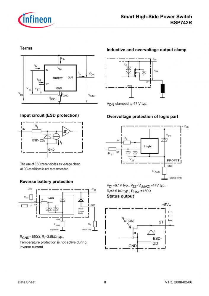 BSP742RXUMA1 datasheet page 8