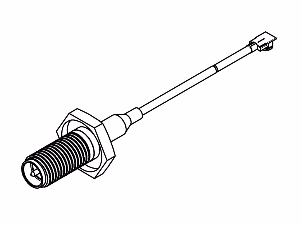 FAKRA SMB Straight Plug Keying Code Z Water Blue to FAKRA SMB Straight Plug Keying Code Z Water Blue on RG-316 Cable, 3000.00mm Length, 50 Ohms