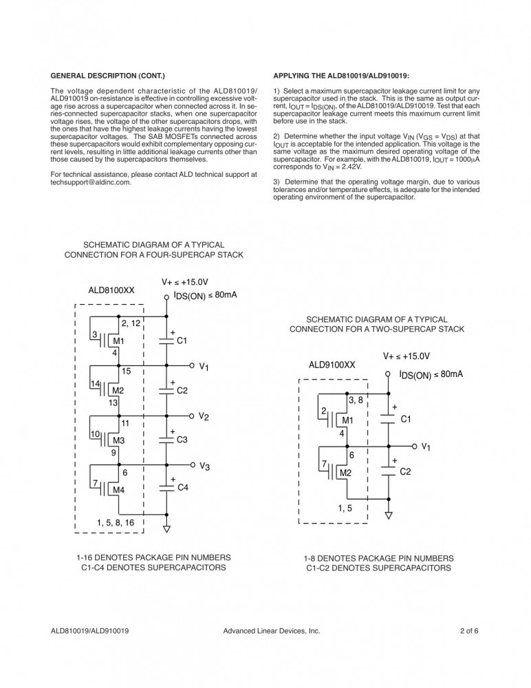 ALD810019SCLI datasheet page preview 2