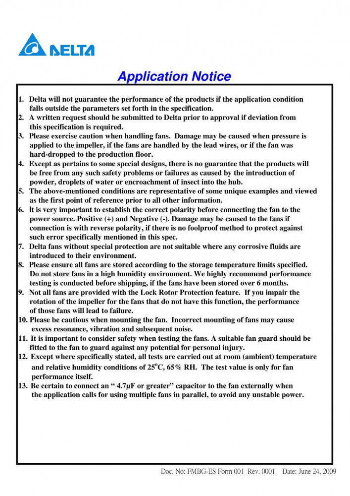 AUC0512DB-AF00 application notes page