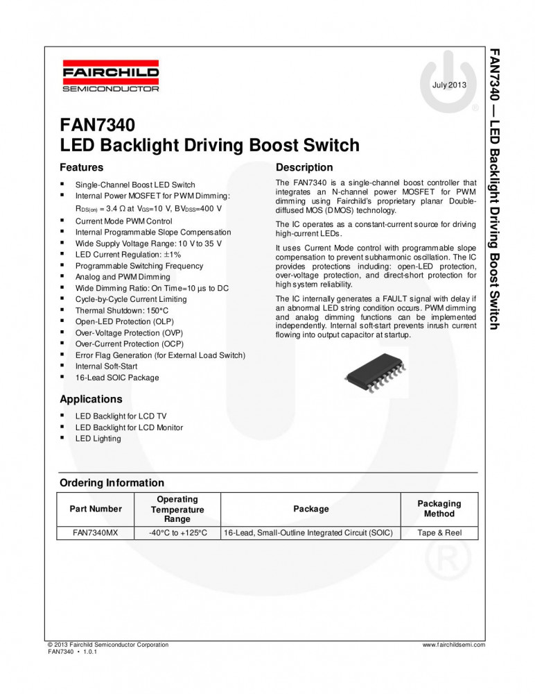 FAN7340 datasheet page 2