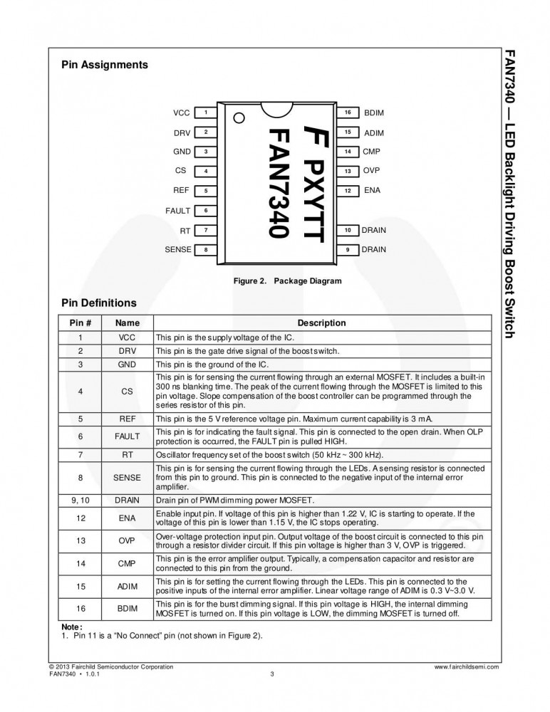 FAN7340 datasheet page 4