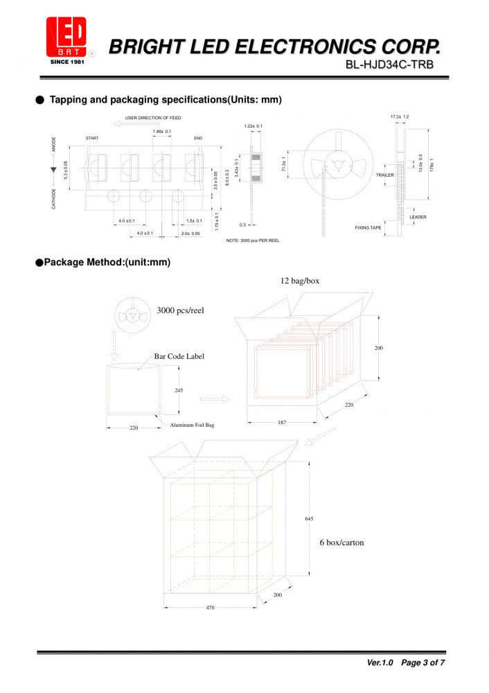 BL-HJD34C-TRB datasheet page 3