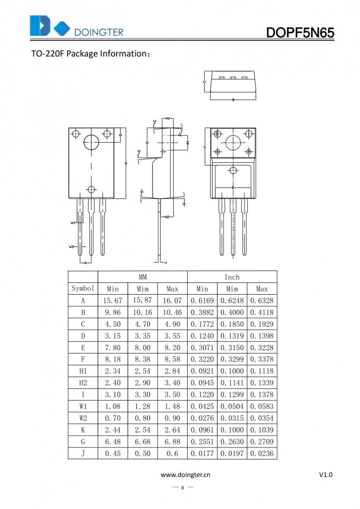 DOPF5N65 datasheet page 6