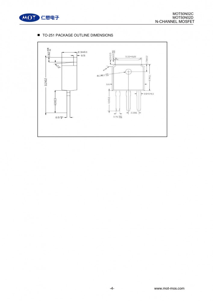 MOT50N02D datasheet page 4