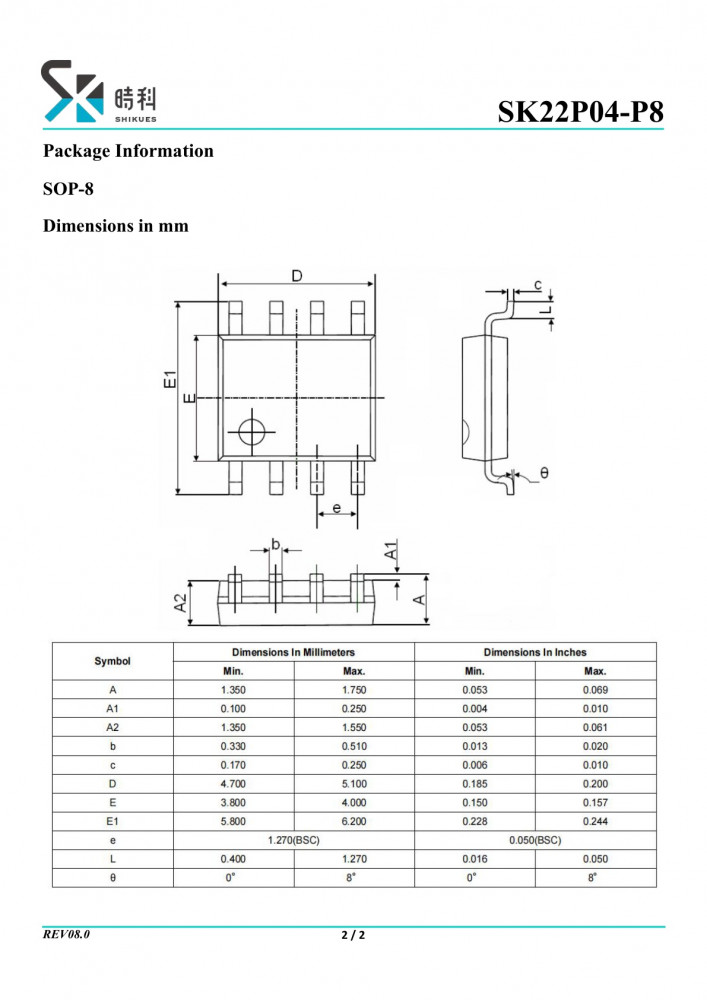 SK22P04-P8 datasheet page 2
