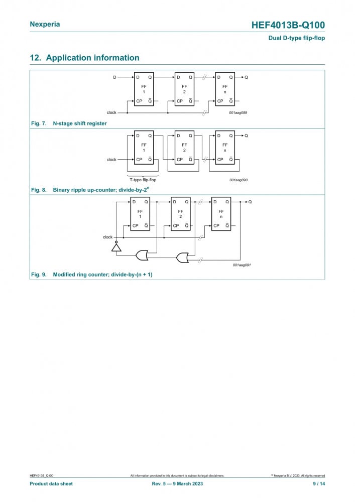 HEF4013BT-Q100 datasheet page 9